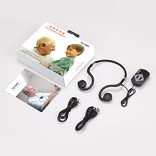 Bonein Hearing Headphones to The Elderly, Hearing Amplifier Rechargeable for Adults and Seniors, Personal Hearing aids for Hard of Hearing(not for everbody)