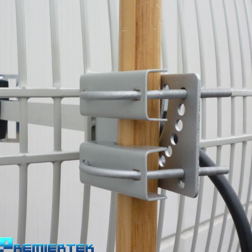 Premiertek Outdoor 2.4GHz 24DBI Directional High-Gain N-Type Female Aluminum Die Cast Grid Parabolic Antenna (ANT-GRID-24DBI)