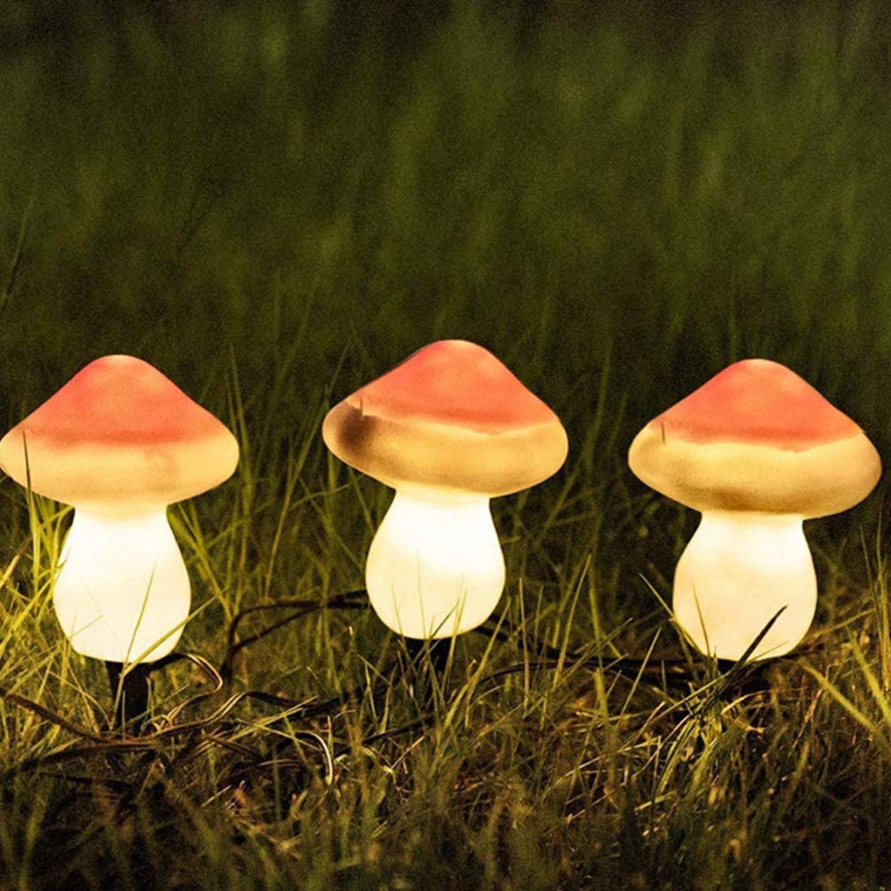 Mobestech Solar Mushroom Lights Solar Powered Twinkle Fairy Lights LED Outdoor String Lamp for Home Yard Patio Garden Decorations