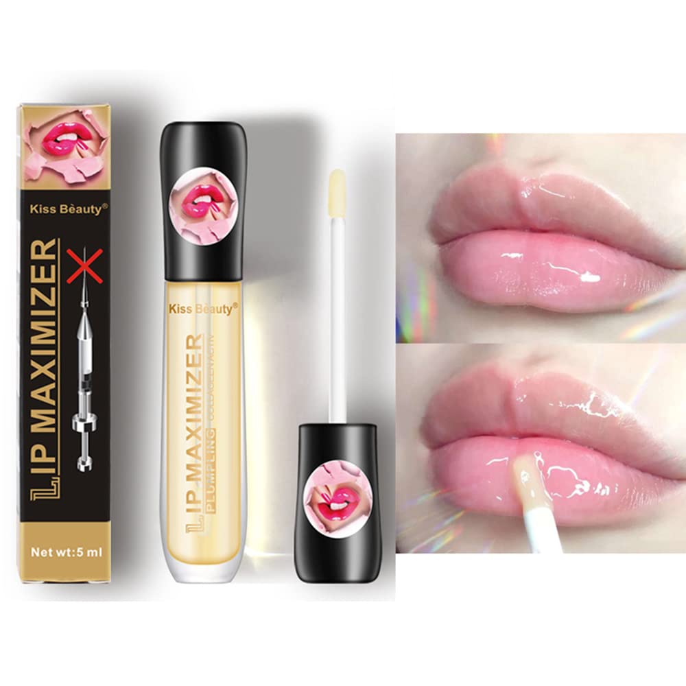 Cozzo Lip Plumper Moisturizing Lips Plumper Instant Volume Vitamin E Lip Plumping Serum Plump It Volumizing Lip Plumper, Natural Lip Plumper and Lip Care Serum Moisturizing Lasting Reduce Fine Lines