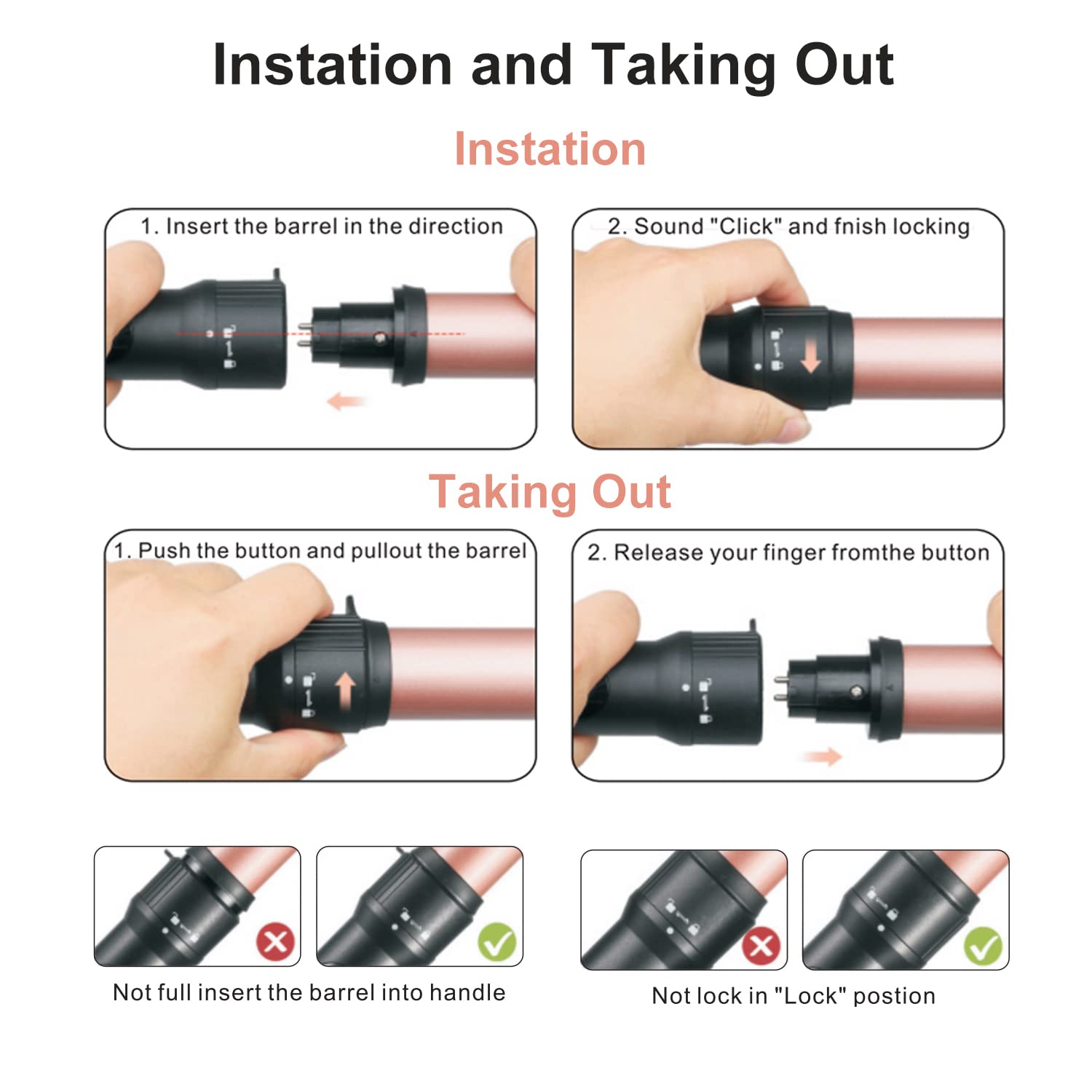 Curling Iron Wand Set, Curling Wand 3 in 1 Hair Curling Wands Interchangeable Ceramic 0.35-1.25inch Barrel Hair Curler, with Heat Resistant Glove