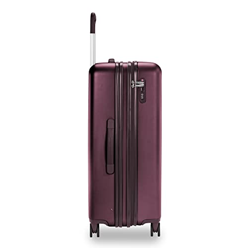 Briggs & Riley Sympatico Hardside Large Spinner Luggage, Plum, 30-Inch Checked