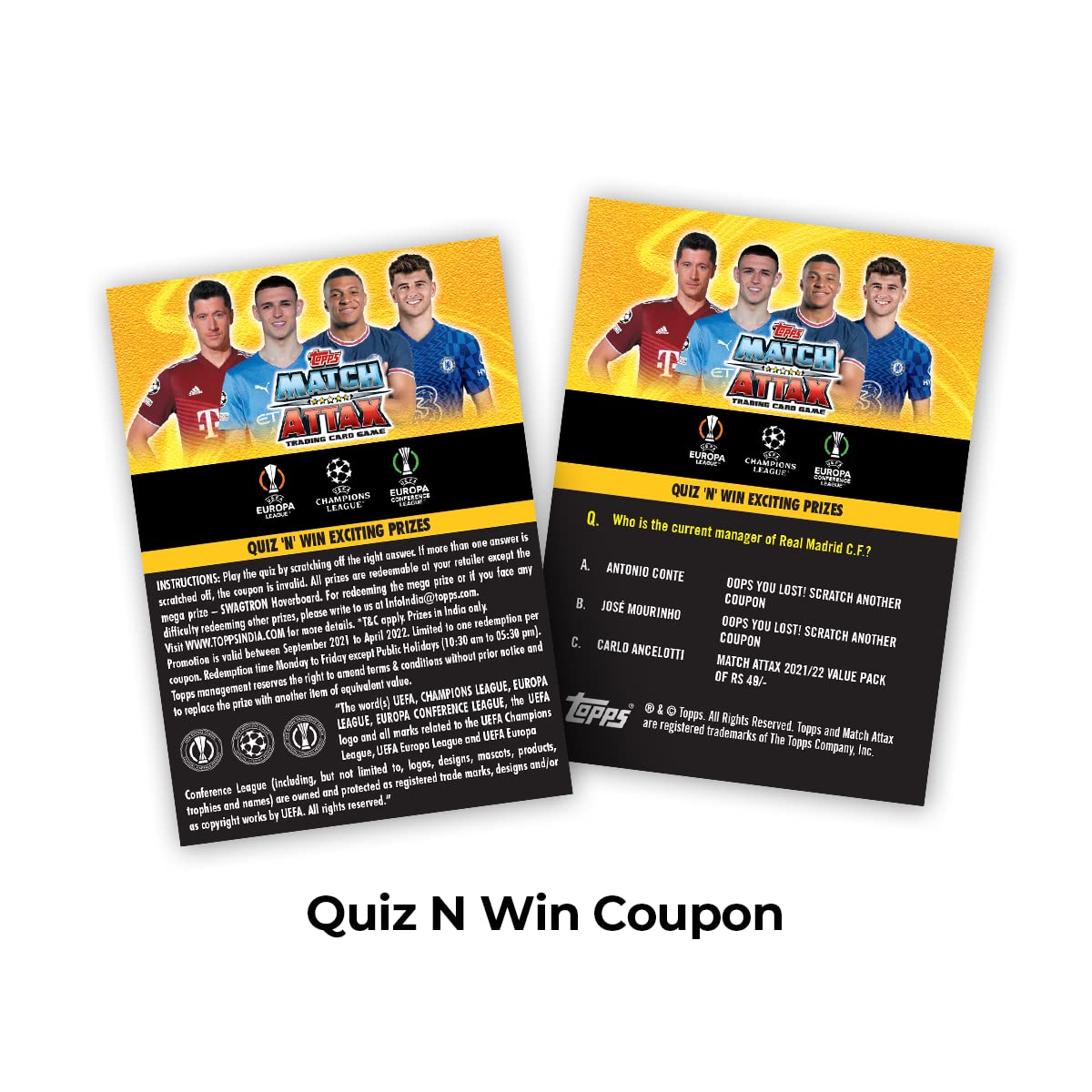 Topps UEFA Champions League 2021 22 TCG Collection Smart Pack