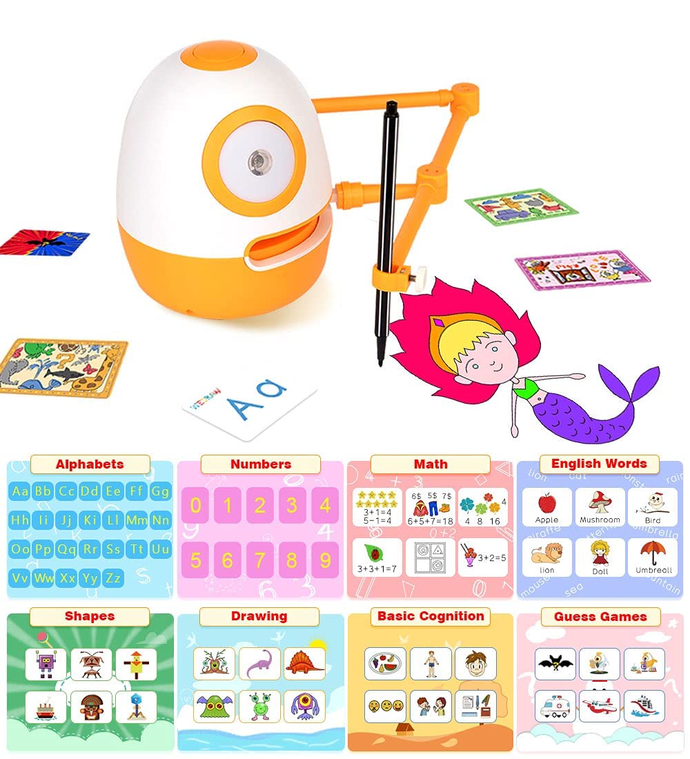 Preschool Learning Toys for Kids Ages 3 4 5-7,Home School Educational Smart Robot for Girls & Boys, STEM/STEAM Activity for Kindergarten, Teach Helper with Number Letter Count Math English Spell Words