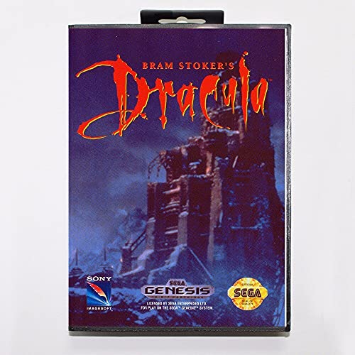 Bram Stoker's Dracula Game Cartridge 16 Bit MD Game Card With Retail Box For Sega Mega Drive For Genesis (Black)
