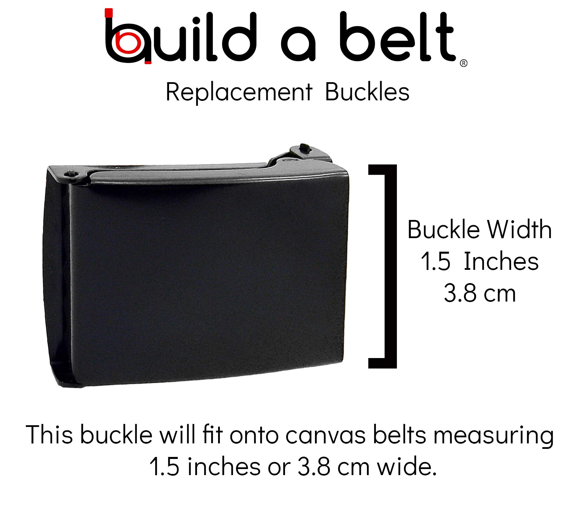 Black Military Flip Top Buckle 1.5 Width Hypoallergenic Finish