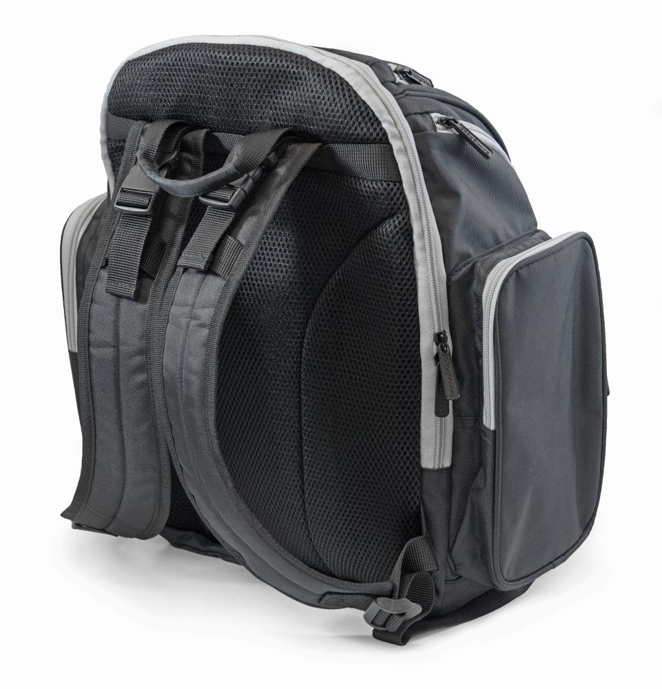 Primo Passi Baby Diaper Bag Backpack with Insulated Pockets, Wipes Case, Changing Pad, and Stroller Straps (Grey)
