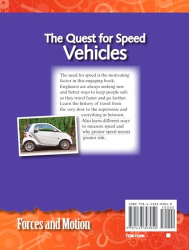 The Quest for Speed: Vehicles: Forces and Motion (Science Readers)
