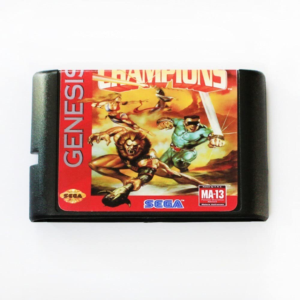 Retro Game Eternal Champions 16 Bit MD Game Card For Sega Mega Drive For Sega Genesis (Black)