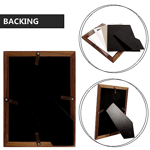 Hans Photo Frame,Made of Solid Wood Picture Frame for Tabletop Diaplay-Curved Surface