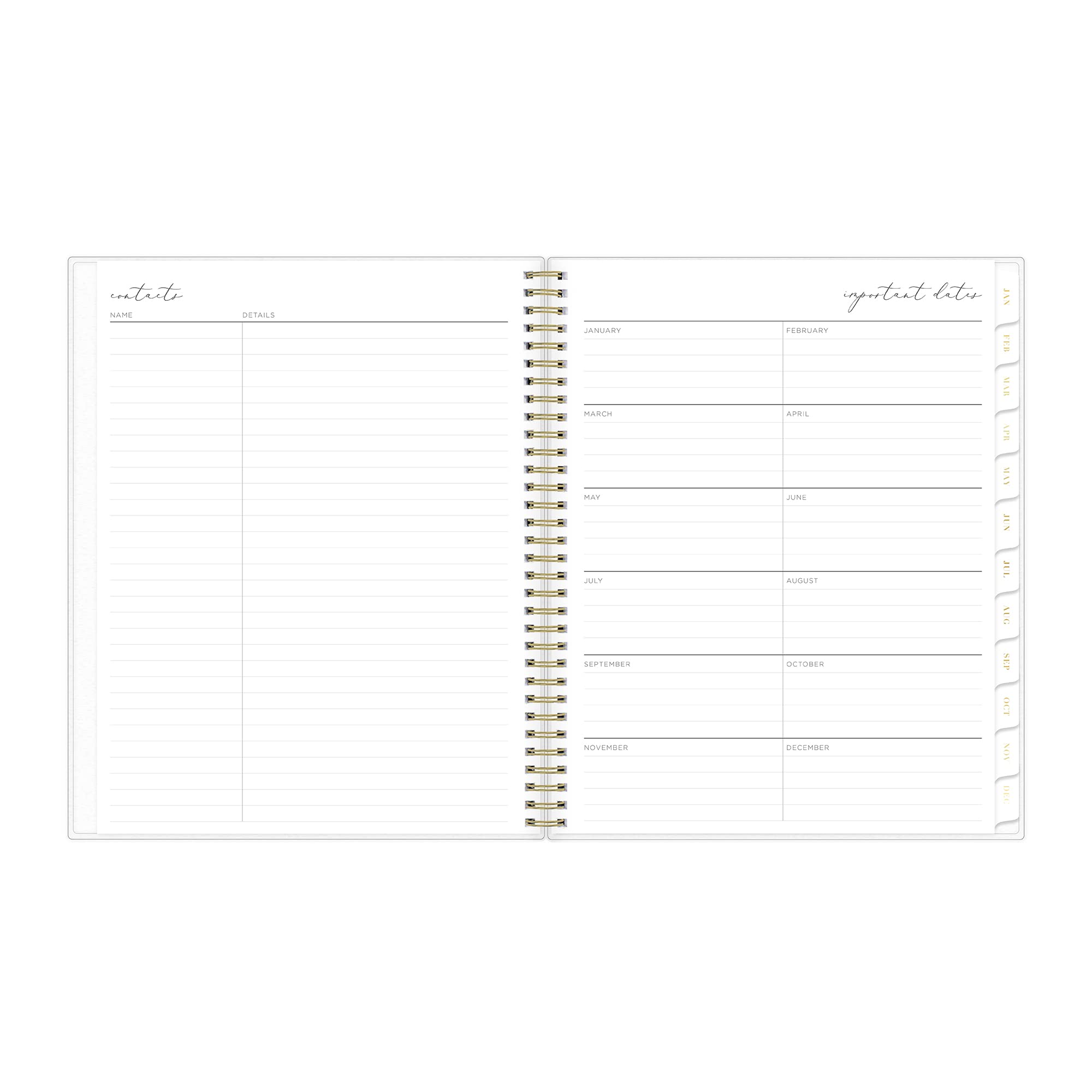 Blue Sky Life Note It 2023 Weekly and Monthly Planner Notes, 8.5" x 11", Frosted Cover, Wirebound, Leah (139479-23)