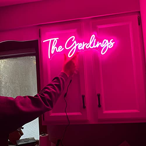 Custom Neon Signs, Remote Control Neon Lights Signs for Wall Decor Personalized Neon Light for Halloween, Merry Christmas, Thanksgiving Day, Happy New Year, Large Neon Sign for Birthday Party Bar Game Room Logo