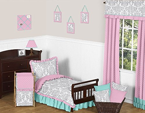 Pink Polka Dot and Turquoise Skylar Fabric Memory/Memo Photo Bulletin Board