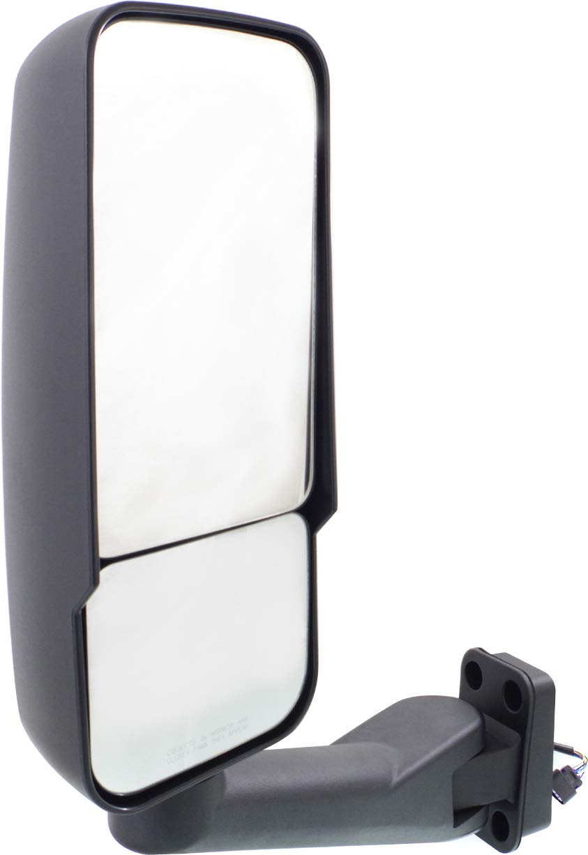 Kool Vue Driver Side Power Heated Mirror for Chevrolet C4500 Kodiak GMC C4500 Topkick 2003-2009 With Signal Light Paintable