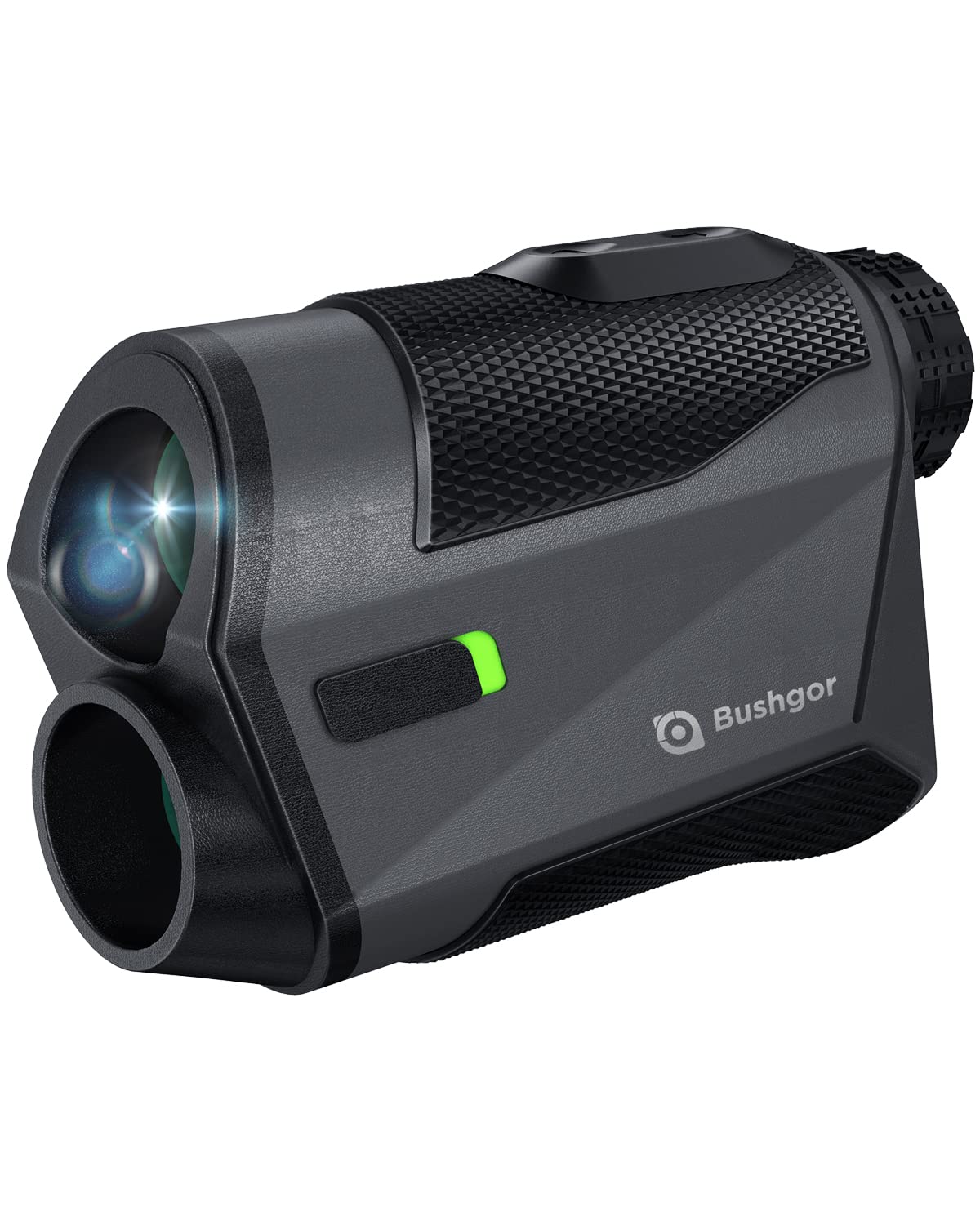 Bushgor Laser Golf Rangefinder with Slope Measurement - Laser Rangefinders with Flag Pole Locking Vibration Function, Golf Distance Rangefinder Gift for Men, Gray, K600G, 5.94x4.13x2.32 inch