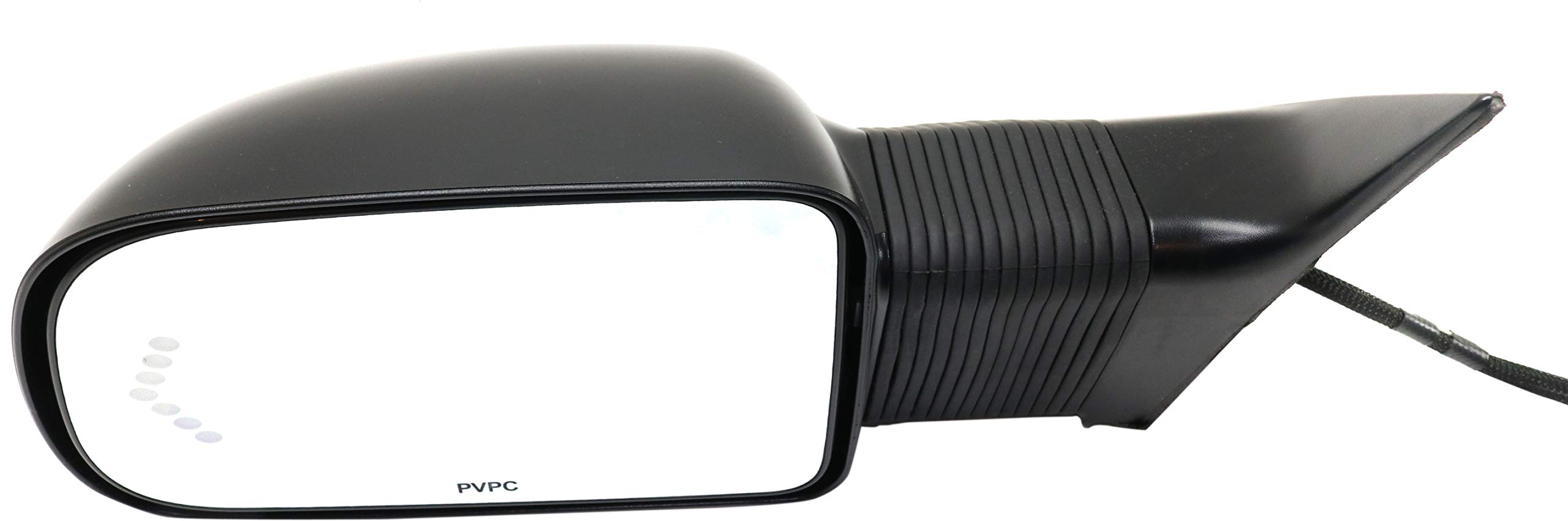 Kool Vue Mirror Compatible With 2000-2006 Chevrolet Suburban 1500, 2000-2006 Chevrolet Suburban 2500, Textured Black, Power, In-glass Signal Light Driver Side