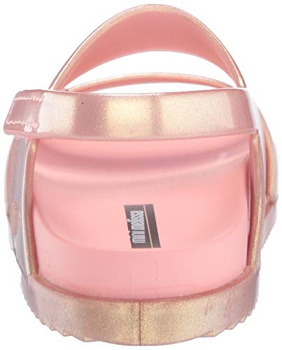 Mini Melissa Baby-Girl's Mini Cosmic Sandal Slipper, Rose Gold, 5 Medium US Toddler