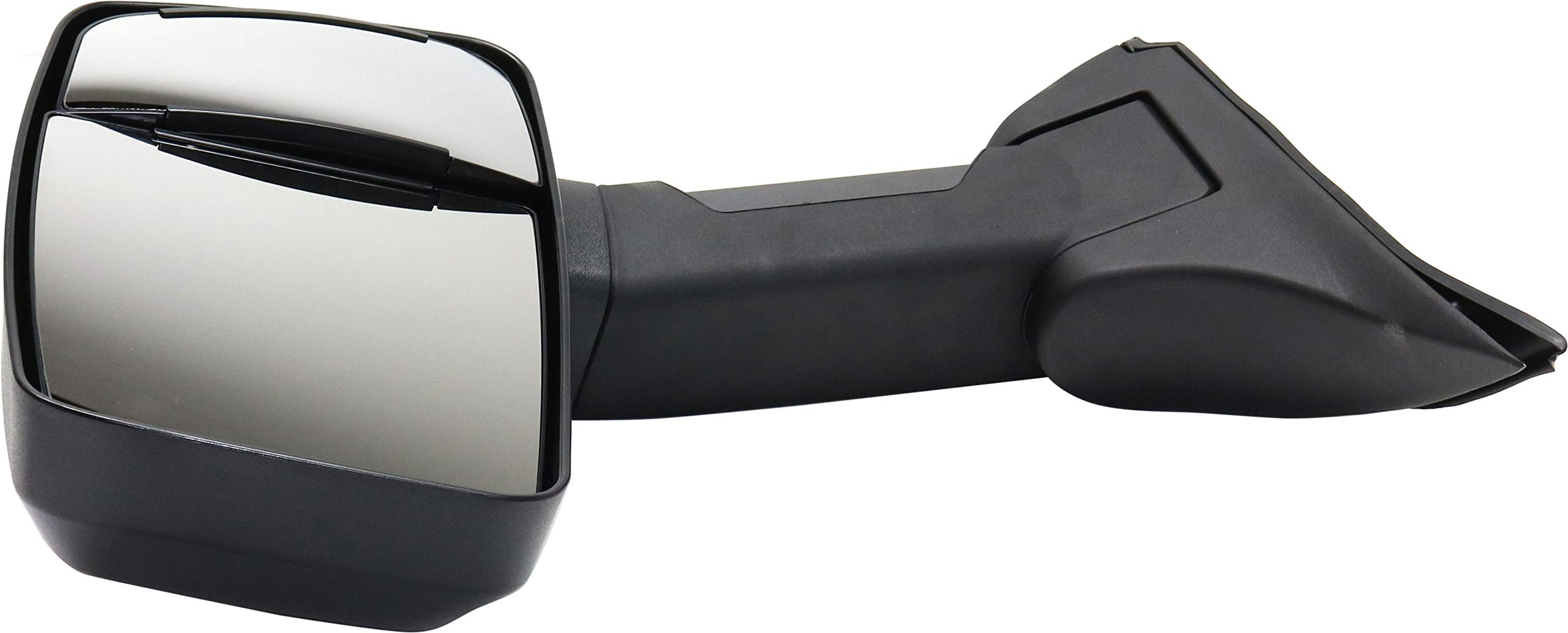 Kool Vue Mirror Set Compatible with 2003-2014 Ford E-150, 2003-2005 E-150 Club Wagon, 1992-2002 E-150 Econoline, Towing, Manual Adjust, Manual Fold, Single Arm, Fits 4-Bolt Mirror Only