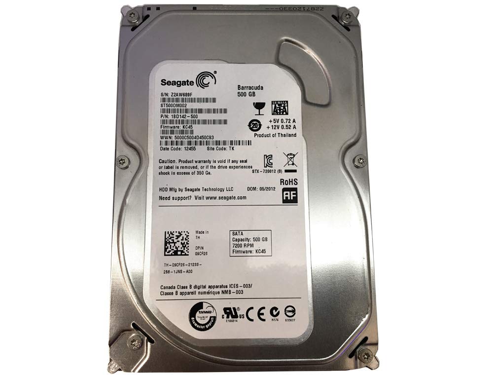 Seagate Barracuda ESA-3502 Internal Hard Drive 3.5 Inches - 500 GB (ST500DM002) + Silicone HDD 3.5 Inch Protective Cover - White
