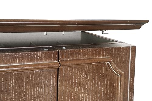 Hives and Honey Cabby Armoire Fully Locking Jewelry Cabinet, OAK