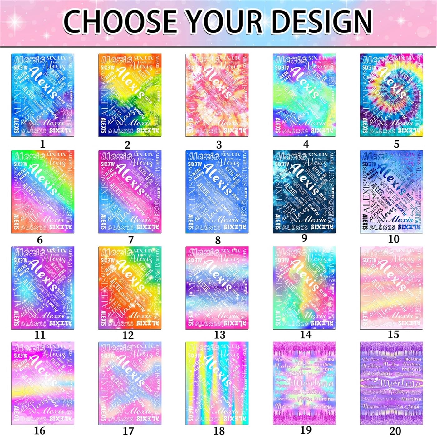 Customized Blanket with Name Multi Color with Name Soft Flannel Throws Birthday Personalized for Dad, Mom, Kids, Dogs