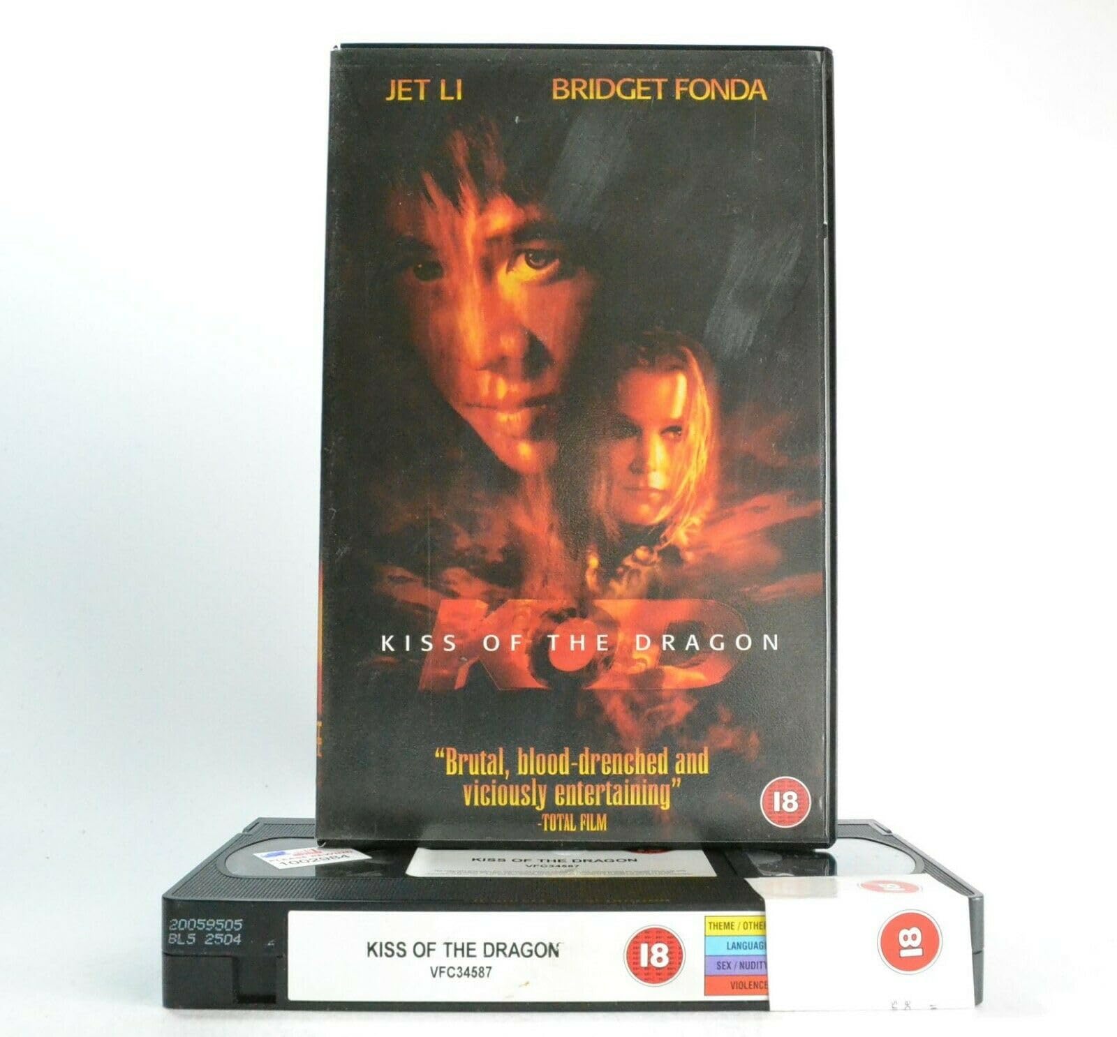 Kiss Of The Dragon: Jet Li - Martial Arts - Action - Large Box - Ex-Rental - VHS_AB