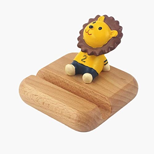 Cute Cell Phone Stand, Wood Animal Phone Stand, Cell Phone Holder for Desk Decoration Universal (Elephant)