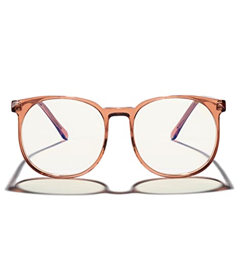 BluBlocker, Rose McGill Blue Light Blocking Computer Glasses | Blocks 67.3% of Blue Light and 100% UVA & UVB Rays | Retro | Gender Neutral - for Men, Women & Everyone | 8001K |