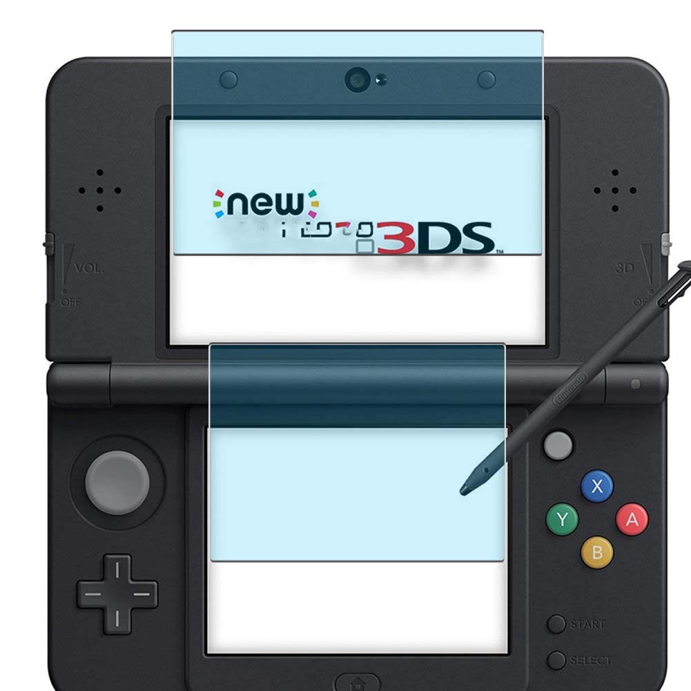 Puccy 2 Pack Anti Blue Light Screen Protector Film, compatible with Nintendo NEW 3DS TPU Guard ( Not Tempered Glass Protectors )