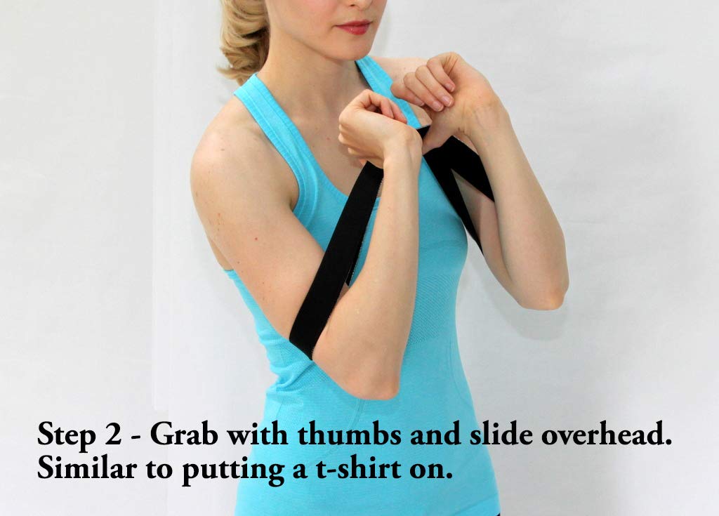 BLUE POSTURE BRACE SHOULDER SUPPORT POSTURE CORRECTOR Made in USA - THE 2 IN 1 POSTURIFIC BRACE - Designed by a Chiropractor - Available Sizes (Small)