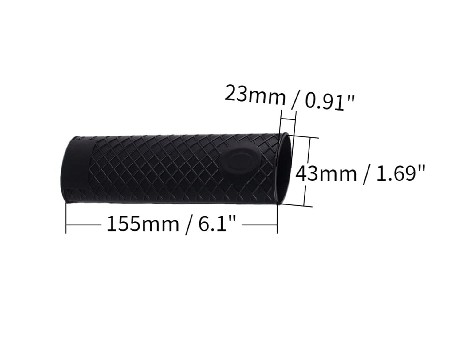 Bettomshin 3Pcs Silicone Hot Handle Holder, 155mm/6.1inch Non-Slip Silicone Pot Holder Sleeve, Heat Resistant Potholder Cookware Handle Cast Iron Skillet Handle Cover Black