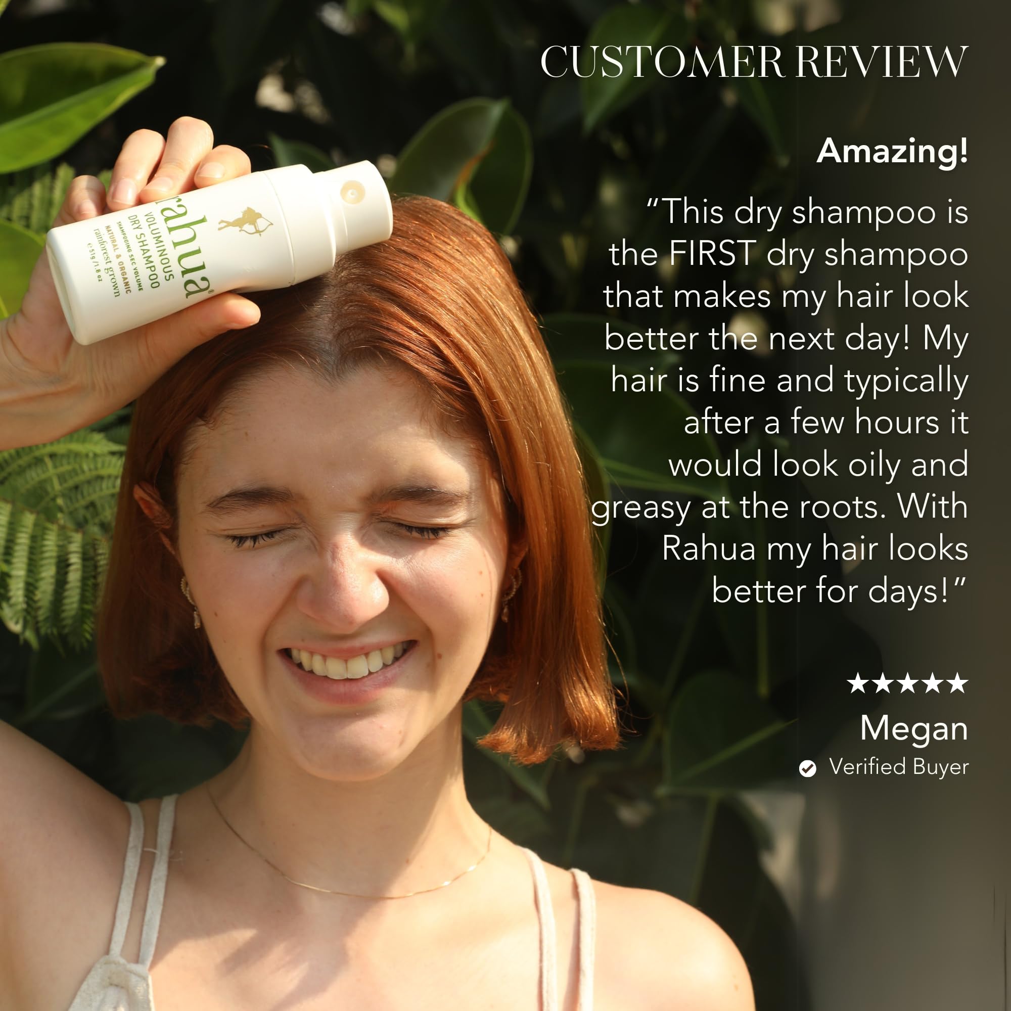 Rahua Voluminous Dry Shampoo Spray 1.8 Fl Oz, Long Lasting Dry Hair Shampoo Texture Spray for Clean Hair, Styling, Instant Texture & Volume, with Nourishing Natural, Plant-Based Derived Ingredients