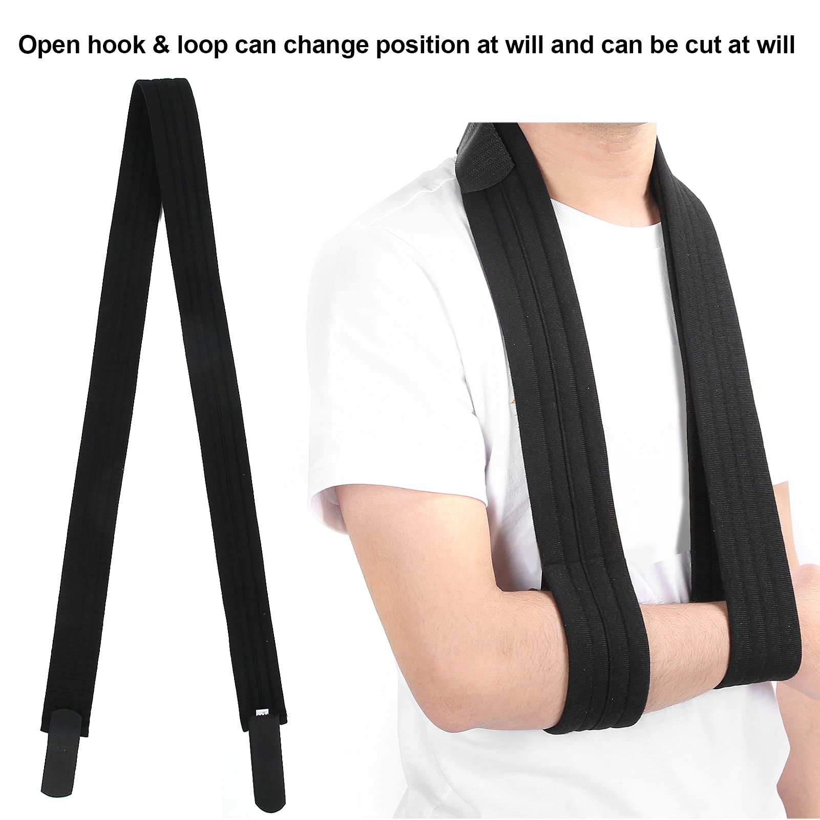 Broken Arm Support, Breathable Reduces Shoulder Pressure Easy to Wear Arm Comfortable for Elbow Injury(S)