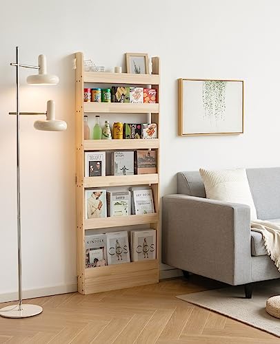 Heehee Solid Wood Bookshelf Bookcase Book Shelf Organizer for Books, Toy Storage Bookshelf Rack Wall for Kids and Adults (Width 23.6in (60CM))