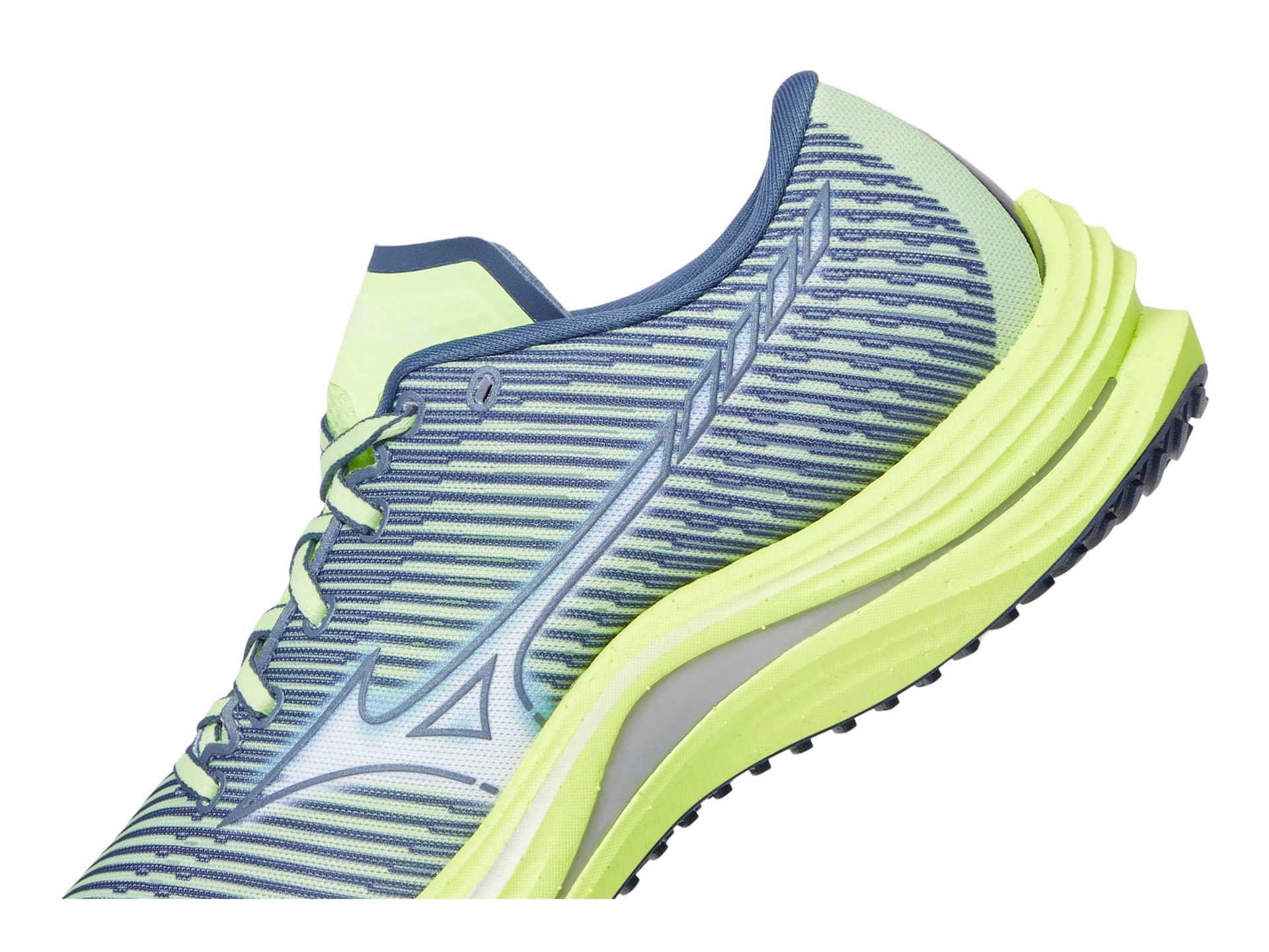 Mizuno womens Wave Rebellion Running Shoe, Neo Lime, 9.5 US