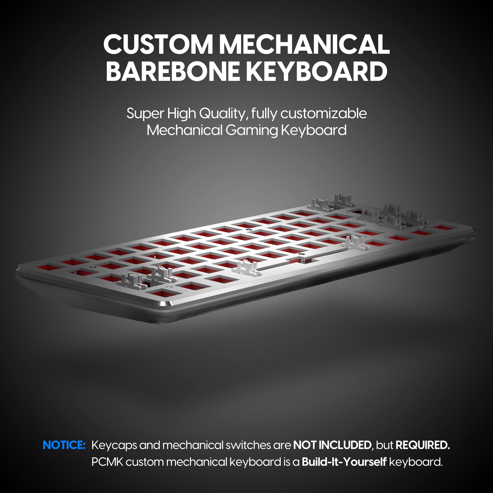 Pulsar Gaming Gears - PCMK Gaming Mechanical Keyboard ANSI Hot Swappable 60% (Barebone, White)