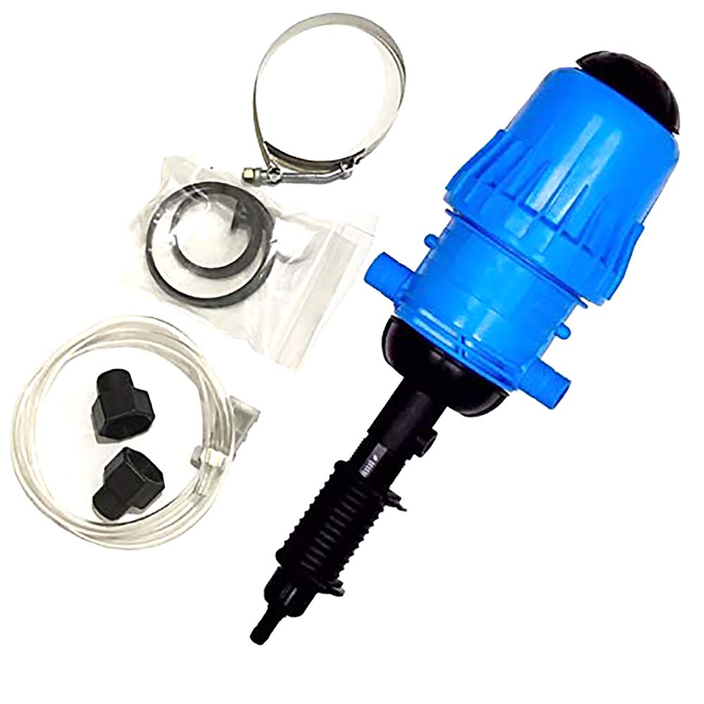 BLUEFARM Flow Dosing Pump-Fertilizer Injector-Water Powered Dispenser Proportioner Hydraulic Chemical Proportioning Liquid Diluent Doser Proportioner for Drip Irrigation Mixer Hose Livestock (0.4~4%)