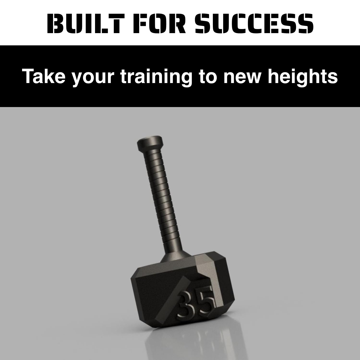 Tribe WOD Hammer Kettlebell 35LB | Thor Hammer 16kg for Cardio Training | Hand weights & workout Home Gym Equipment sets for Women & Men (15-70lb) | Stormbreaker Shake weight