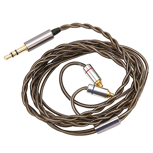 Earphone Upgraded Cable Replacement, MMCX to 3.5mm Silver Plated Copper Core Headphone Cable, for Sennheiser IE300 IE600 IE900 SE215 SE846