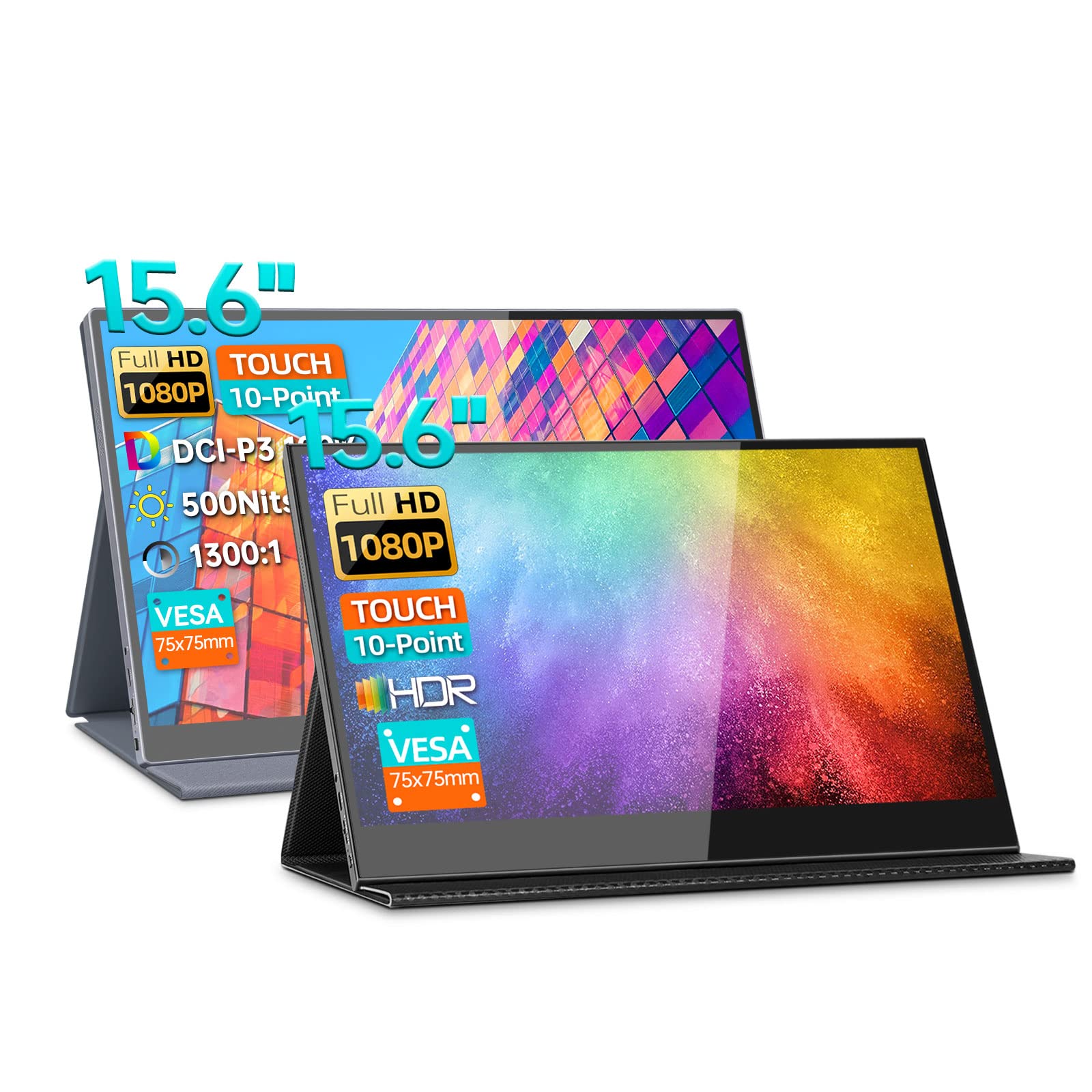 CASKING Upgraded Portable Touch Monitor Bundled with Premium Touch Monitor