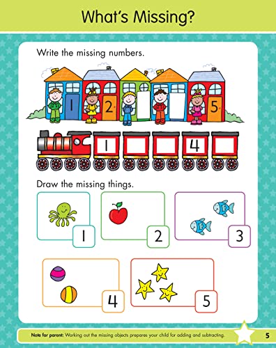 Kindergarten Math Workbook Ages 5 to 6: 75+ Activities Addition & Subtraction, Counting and Writing Numbers 1 to 20, Addition and Subtraction, ... Numbers, Count by 2s & More (Common Core)