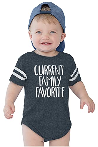 Brisco Brands Current Family Favorite Babies Humor Football Romper Boy Girl