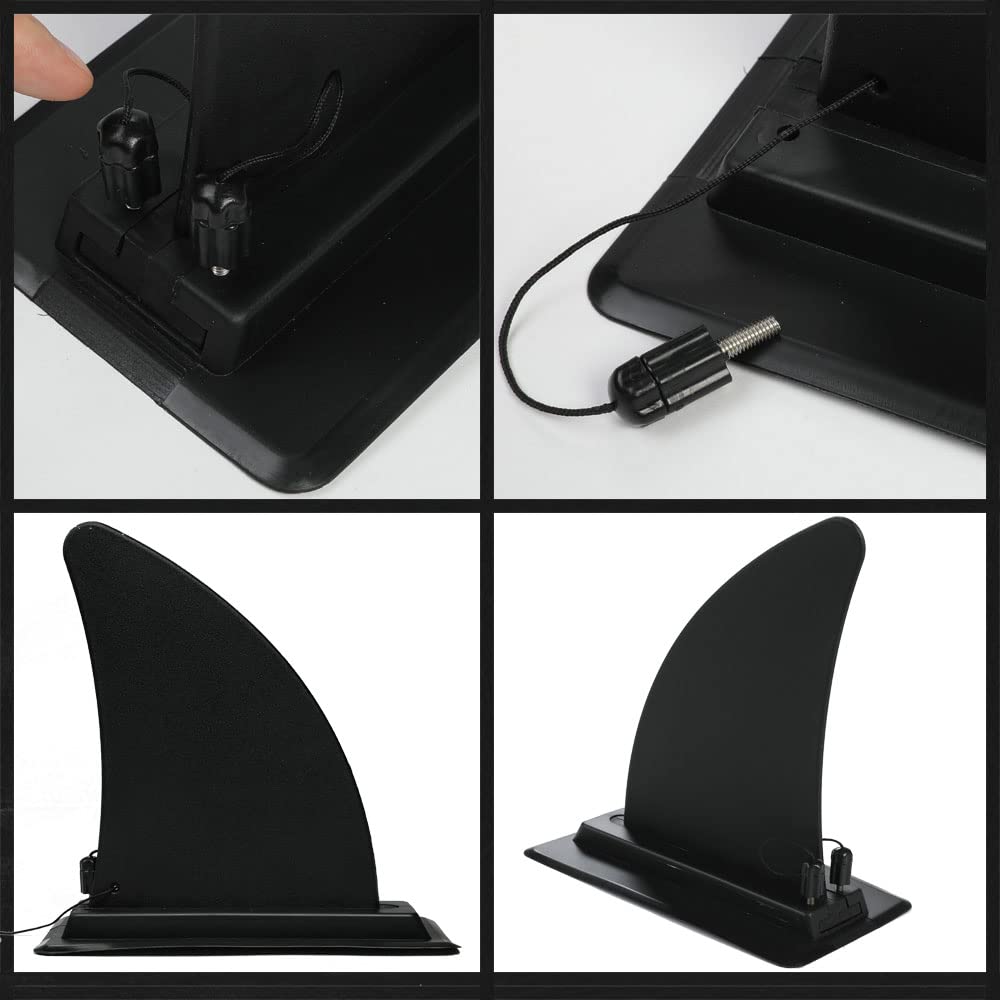 Borogo 9" Surfboard Fin - Kayak Skeg Inflatable Paddleboard Fin β Quick Release Detachable Longboard Center Fin β Ideal for Inflatable Stand Up Paddle
