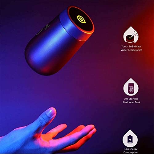 MXJCC Cupcooler, Instant Cooling Cup Smart Device Fast-Cooling Mini Portable Refrigerator Cools for Drinks and Water Extreme Fast Beverage Cooler (Color : Gray)