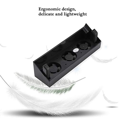Mugast Cooling Fan for Sony Slim,Portable Gaming Console Intelligent Cool Fan System with Power Cable for PlayStation 4 Slim