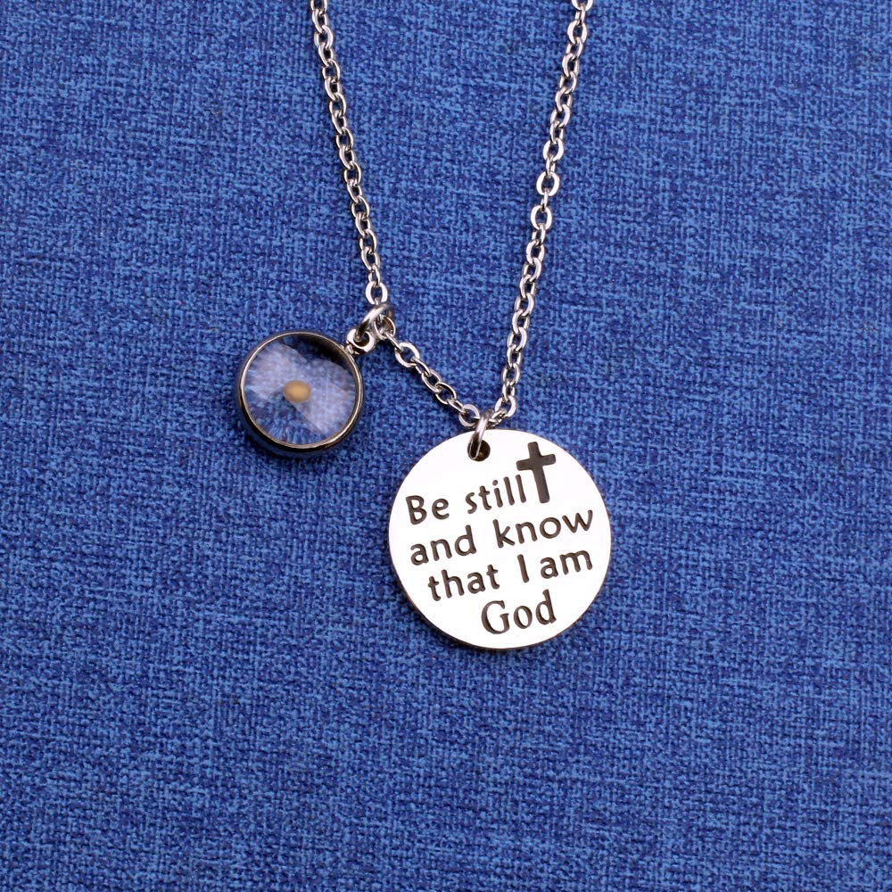 Be Still and Know That I Am God Mustard Seed Bracelet Inspirational Bible Verse Jewelry (bracelet)