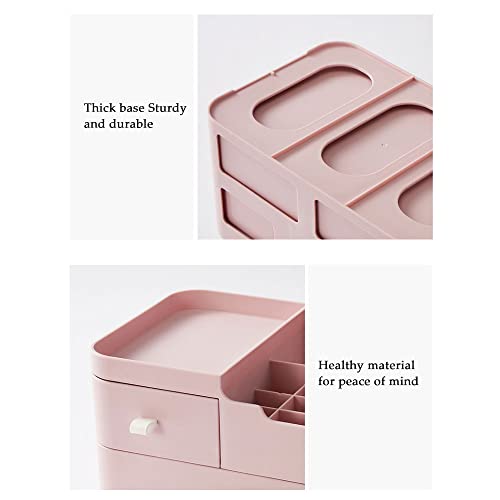 FIZZOQI Large-Capacity Storage Rack Multi-Functional Drawer Cosmetics Storage Rack Lady Lipstick Skin Care Products Storage Rack Eyebrow Pencil Jewelry Storage Rack