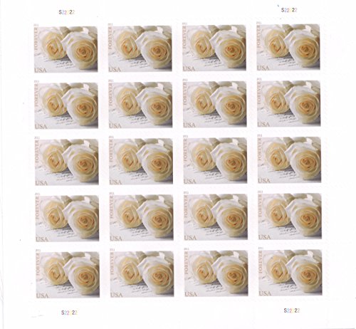 USPS 575900 Series Wedding Roses Commemorative Stamp Scott 4520 Sheet of 20 Forever Stamps