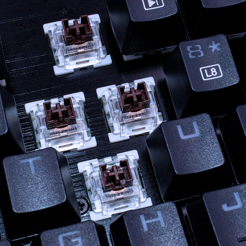 Outemu (Gaote Brown Switches 20 Pack, 3-Pin Tactile 50gf Dustproof RGB Key Switches - Gateron and Cherry MX Equivalent DIY Replaceable for Mechanical Gaming Keyboard