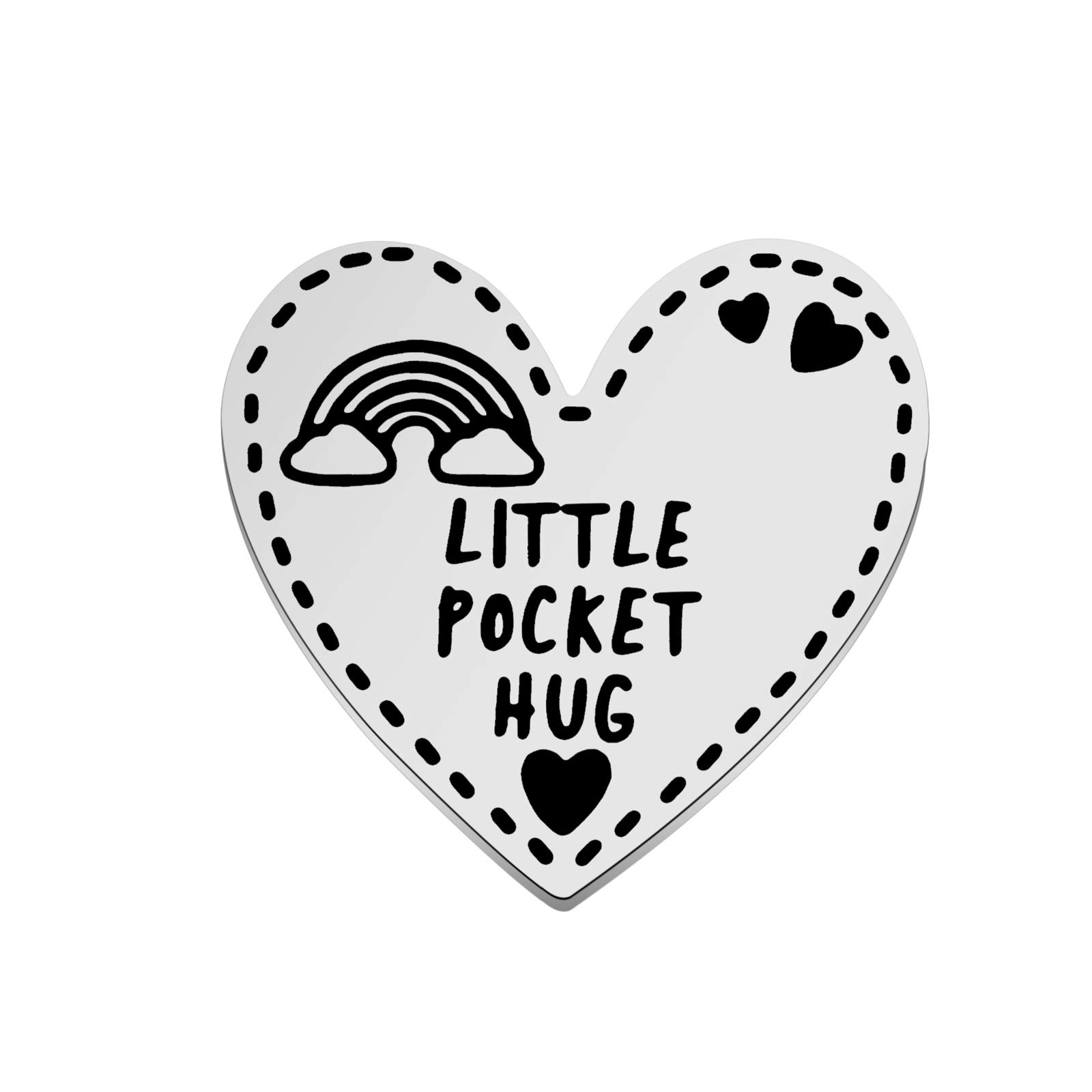 BLEOUK Pocket Hug Token For Long Distance Relationship Gift Thinking Of You Gift For Boyfriend Husband Mom Sister (Little pocket hug)